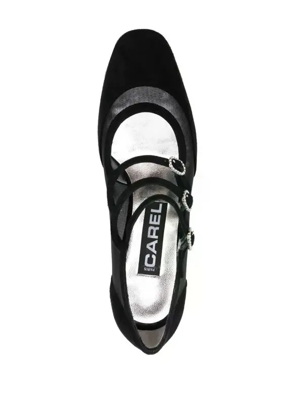 CAREL Mesh Panelled Suede Pumps
