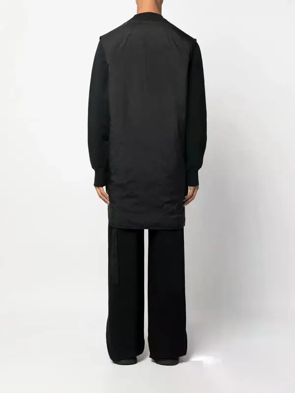 Rick Owens Sleeveless Coat With Logo Print
