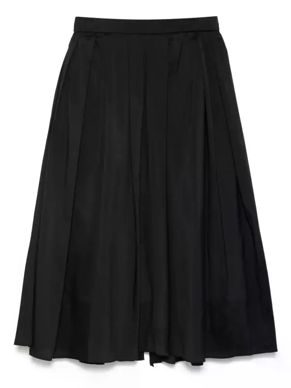 Dkny Zip-up Parachute Skirt - Black