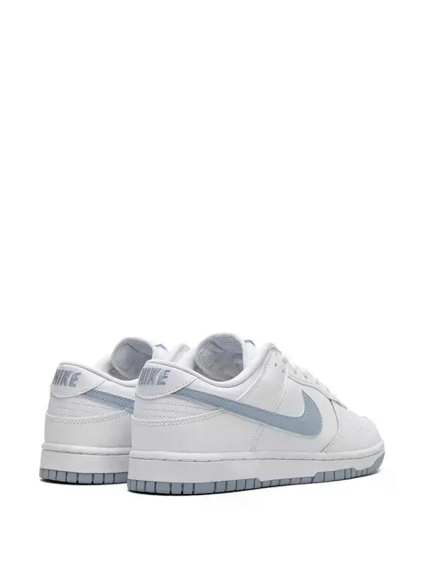 Nike Dunk Low Light Armory Blue Leather Sneakers - White