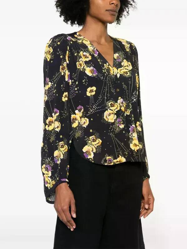 Zadig&Voltaire Turin Floral Print Shirt