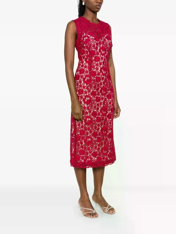 P.a.r.o.s.h Macramé Midi Dress