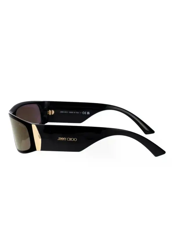 JIMMY CHOO Rectangular Sunglasses With Logo Print