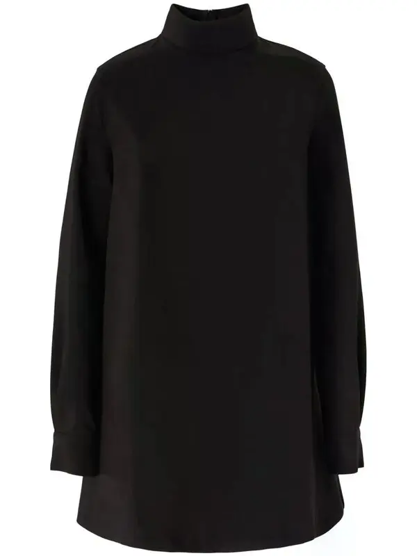 Pinko High Neck Long Sleeve Mini Dress