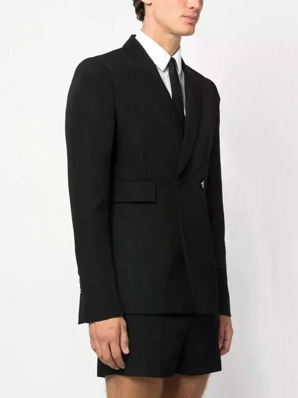 SAPIO Double-breasted Wool-cotton Blazer