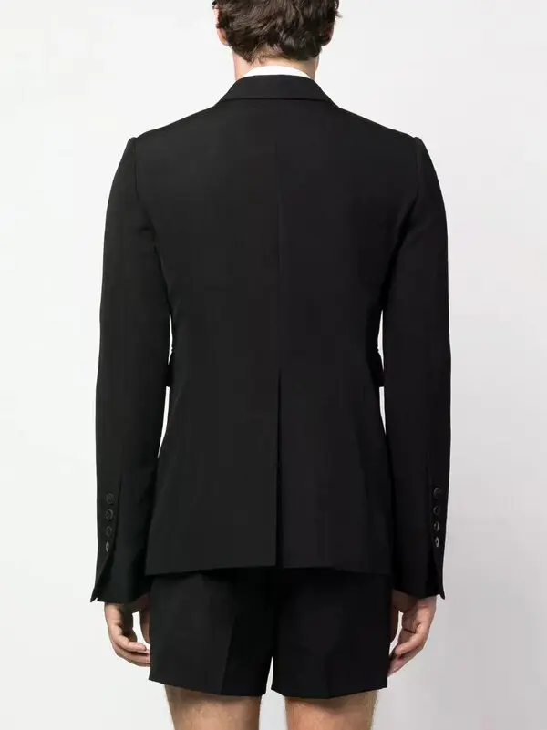 SAPIO Double-breasted Wool-cotton Blazer