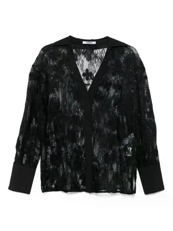 Vivetta Lace Shirt - Black