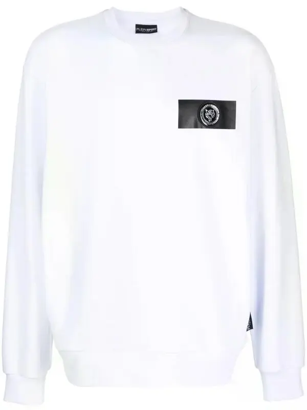 PLEIN SPORT Cotton Sweatshirt With Logo Patch