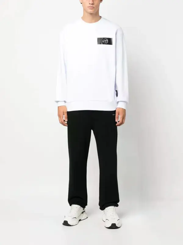 PLEIN SPORT Cotton Sweatshirt With Logo Patch