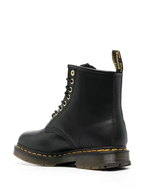 Dr. Martens 1460 Smooth Leather Lace Up Boots - Black