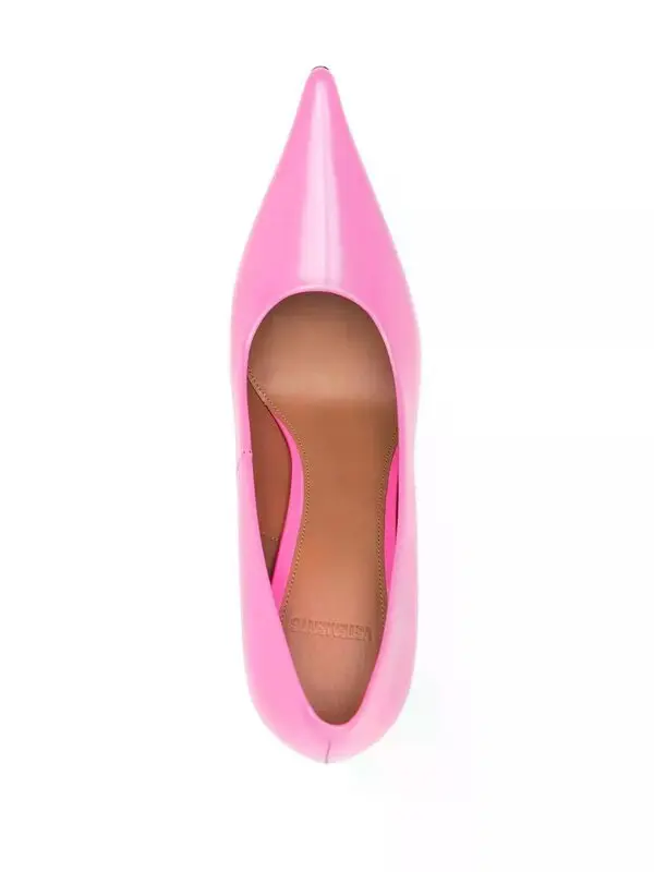 Vetements Drill-heel Leather Pumps - Pink