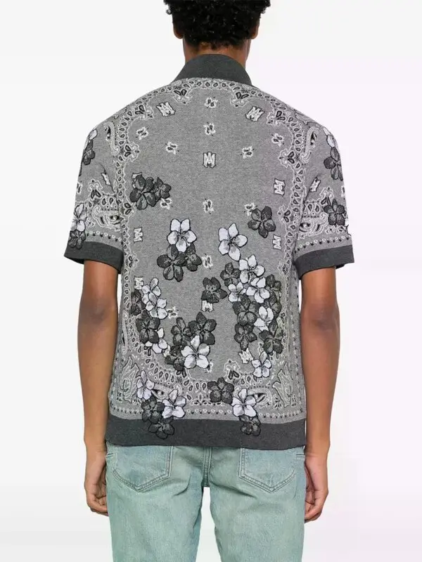 Amiri Floral-jacquard Knitted Shirt