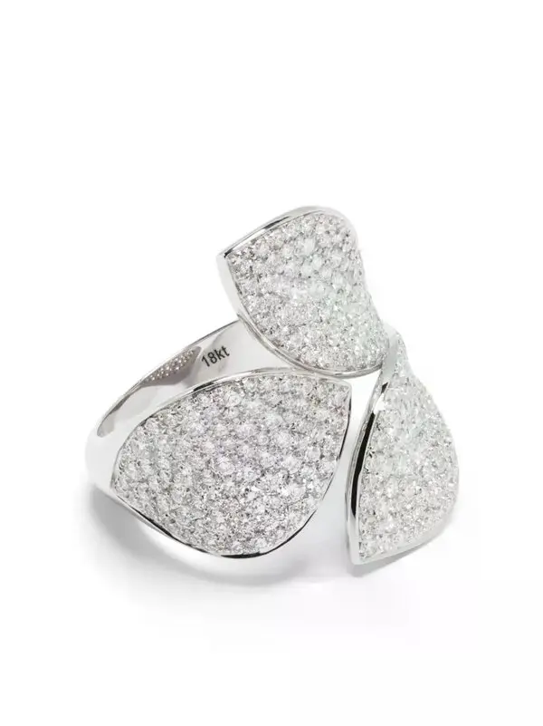 Pasquale Bruni 18kt White Gold And Diamond Giardini Segreti Ring - Silver