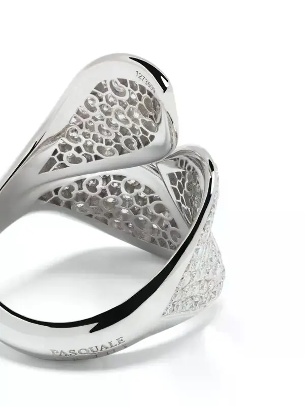 Pasquale Bruni 18kt White Gold And Diamond Giardini Segreti Ring