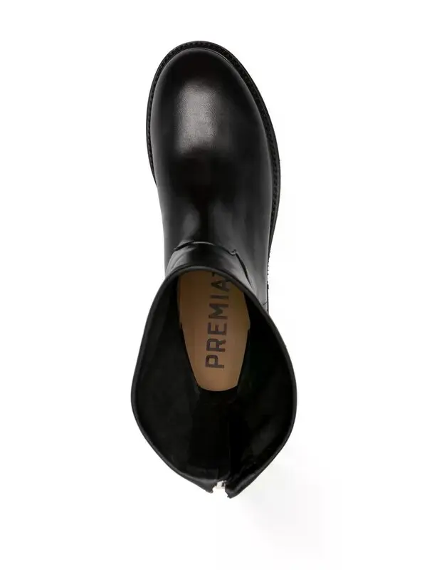 Premiata Calf Leather Zip Up Ankle Boots