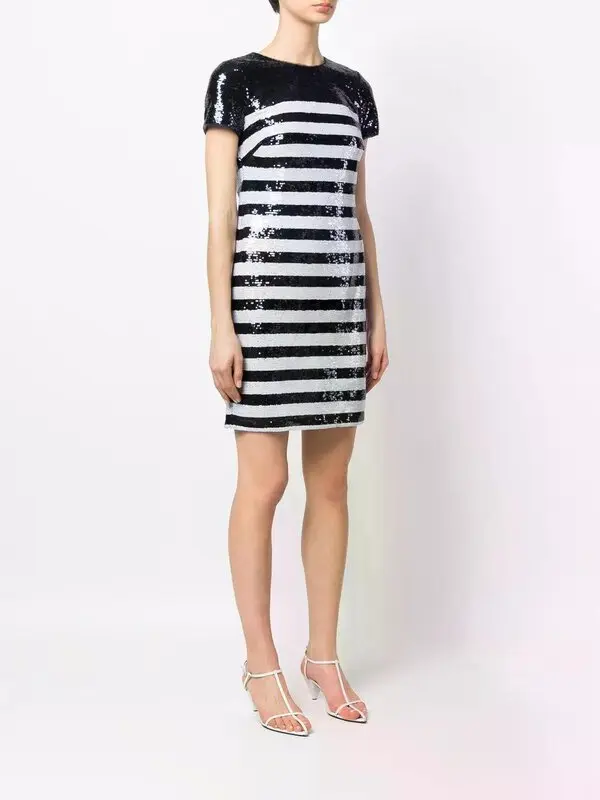 Ralph Lauren Sequined Stripe Dress