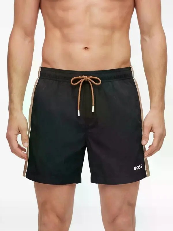 BOSS Logo-print Swim Shorts