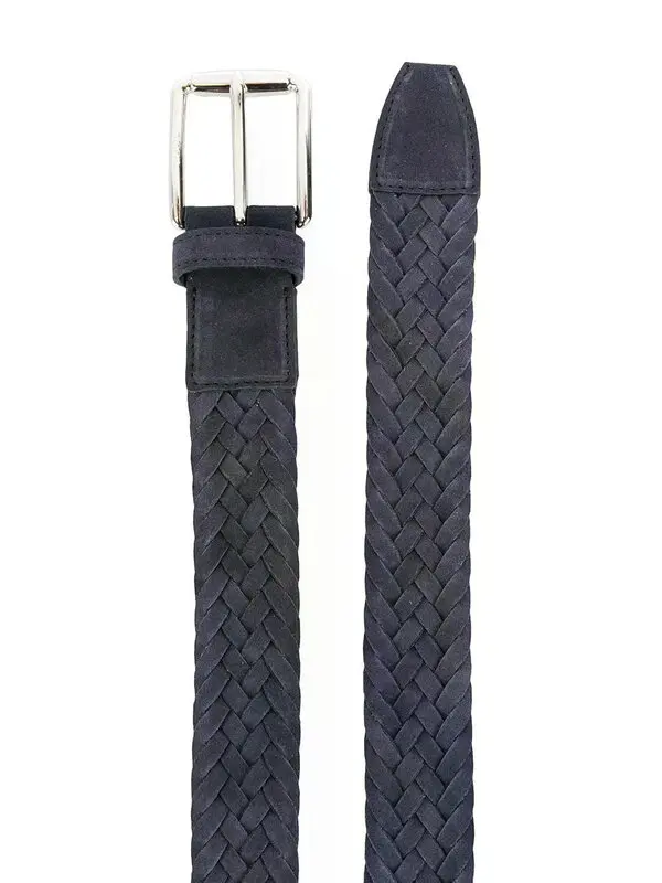 TOD'S Braided Suede Belt - Blue