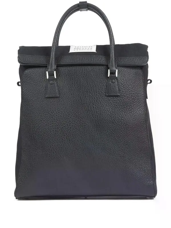 MAISON MARGIELA 5ac Leather Backpack - Black