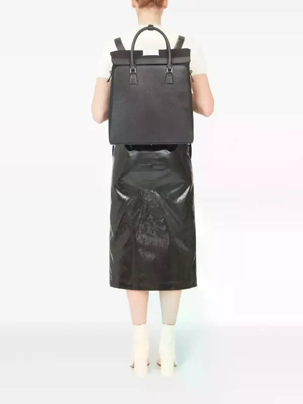 MAISON MARGIELA 5ac Leather Backpack - Black