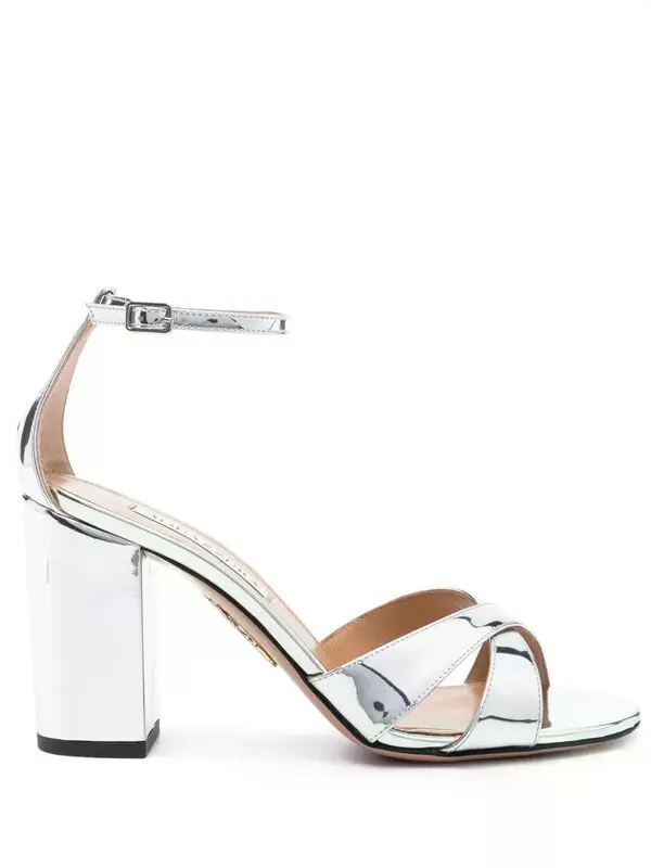 AQUAZZURA Divine 90mm Sandals - Silver