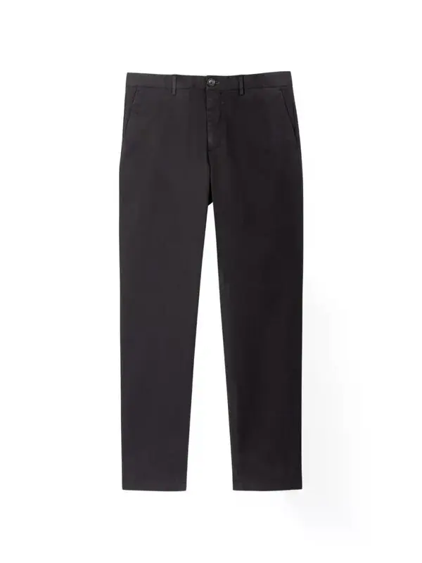 Paul Smith Zebra-embroidered Straight-leg Trousers - Black