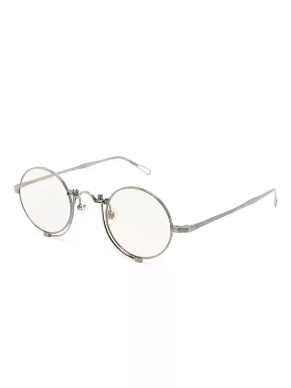 Matsuda Round Frame Sunglasses With Tinted Lenses