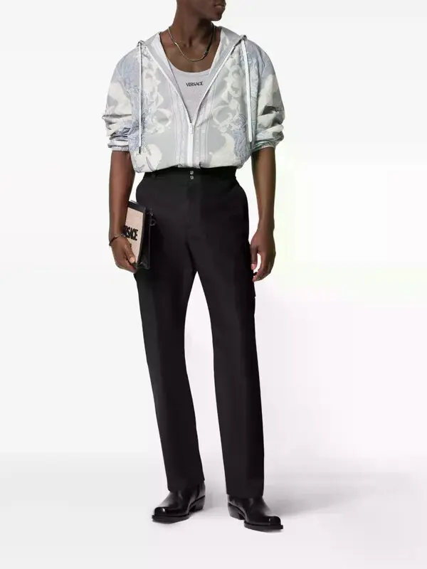 Versace Milano Stamp Tailored Trousers