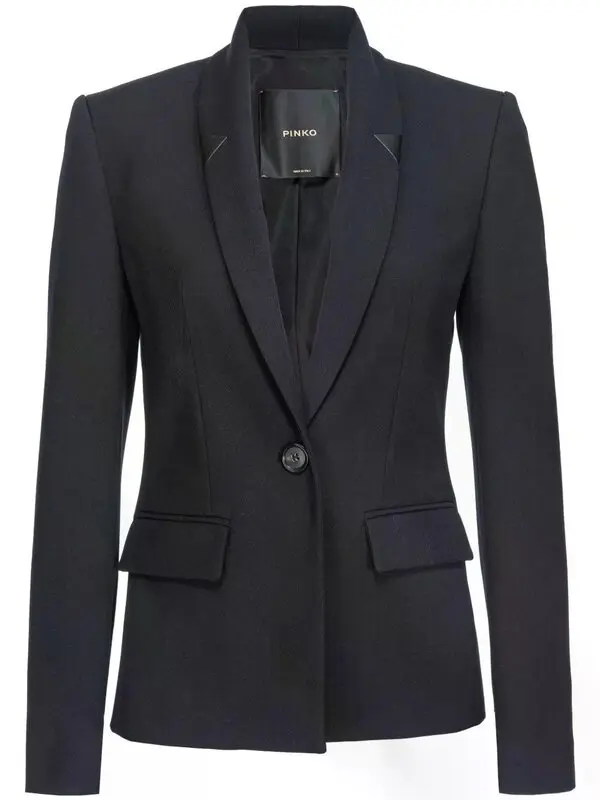 Pinko Shawl-lapel Twill Blazer