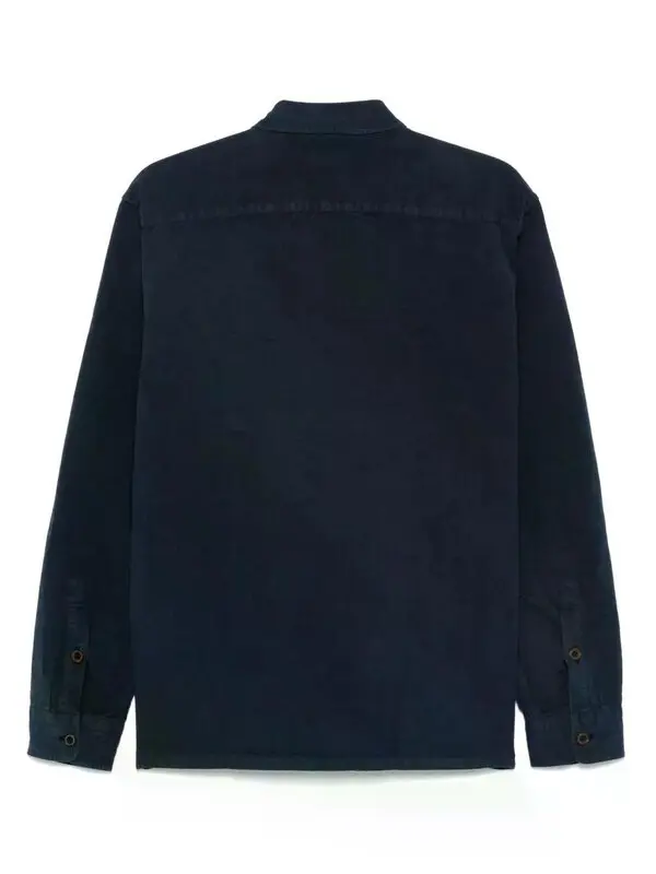 FAY Button-up Overshirt - Blue