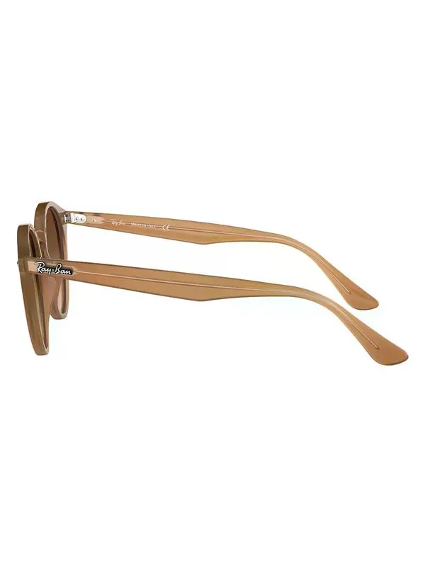 Ray-ban Rb2180 Round Frame Sunglasses - Brown