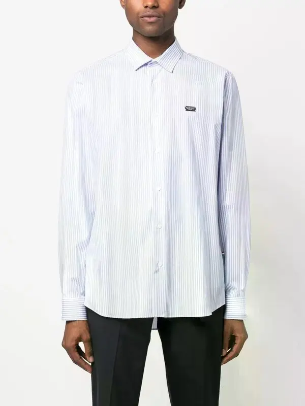 Philipp Plein Graphic-print Striped Shirt