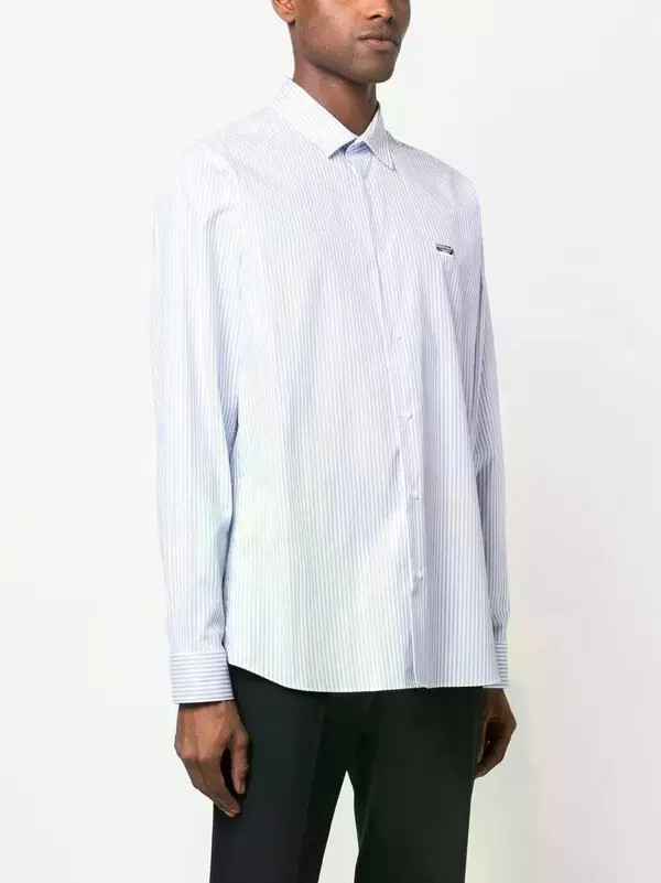 Philipp Plein Graphic-print Striped Shirt