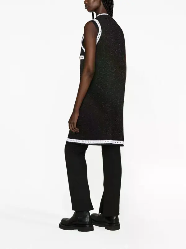 Balmain V-neck Contrasting Border Cardigan