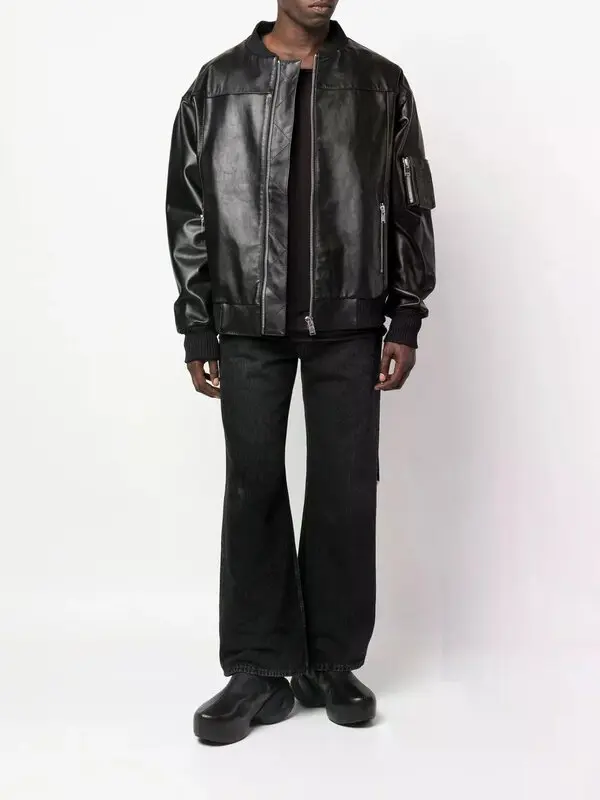 MISBHV Leather Bomber Jacket