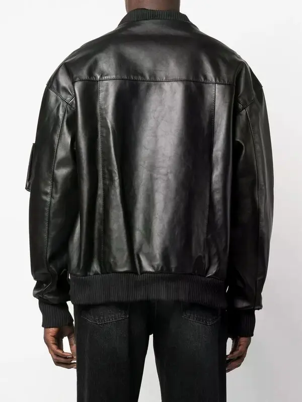 MISBHV Leather Bomber Jacket