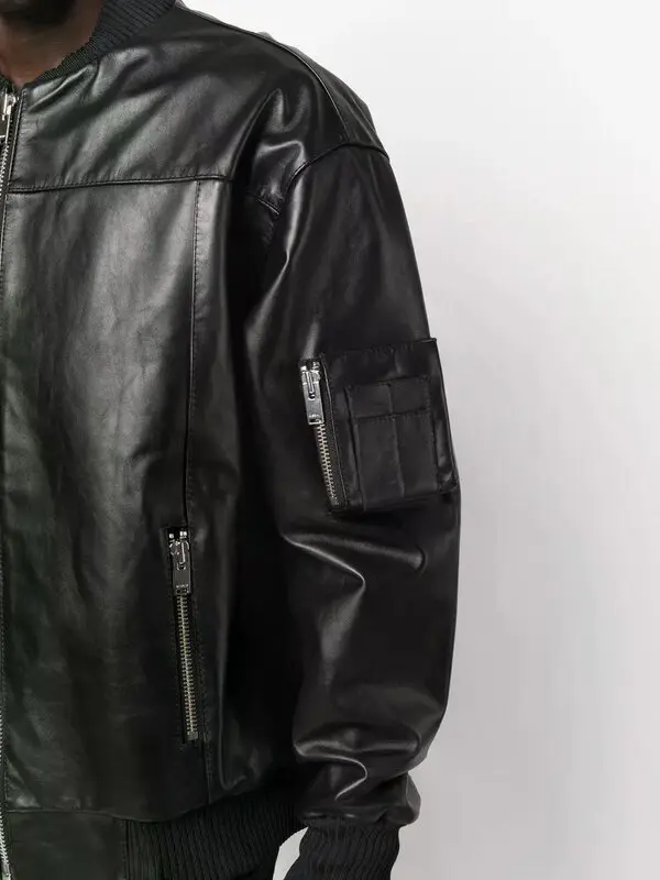 MISBHV Leather Bomber Jacket