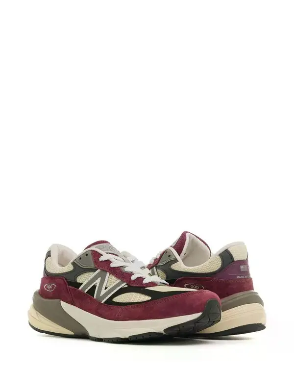 NEW BALANCE Panelled Design Sneakers - Red