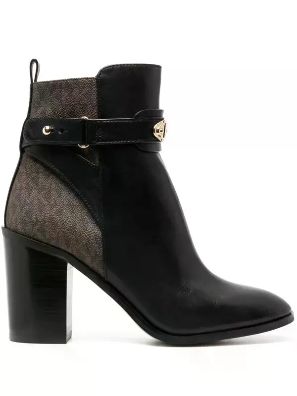 Michael Kors Darcy 95mm Ankle Leather Boots - Black