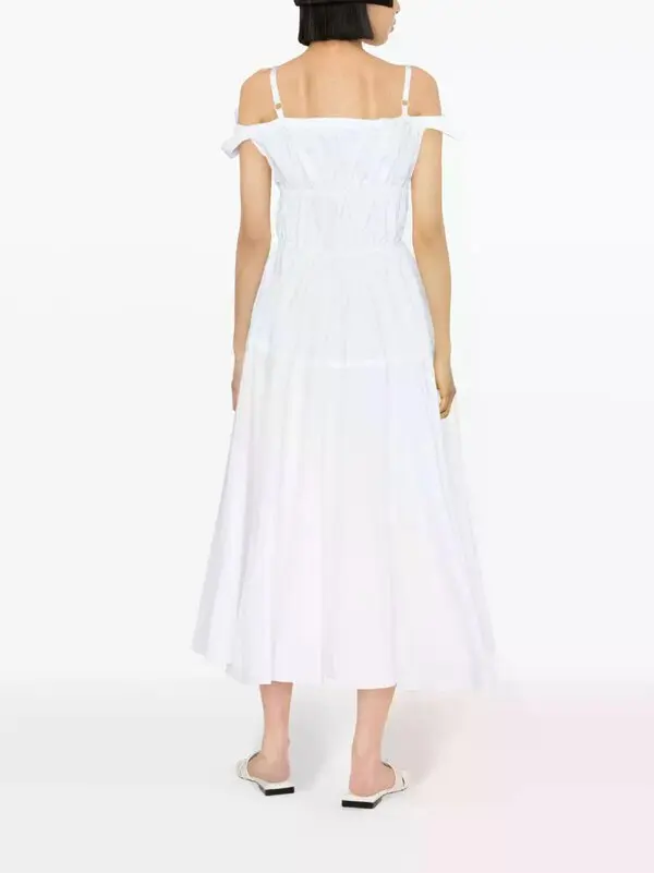 PATOU Bow Detail Cocktail Midi Dress
