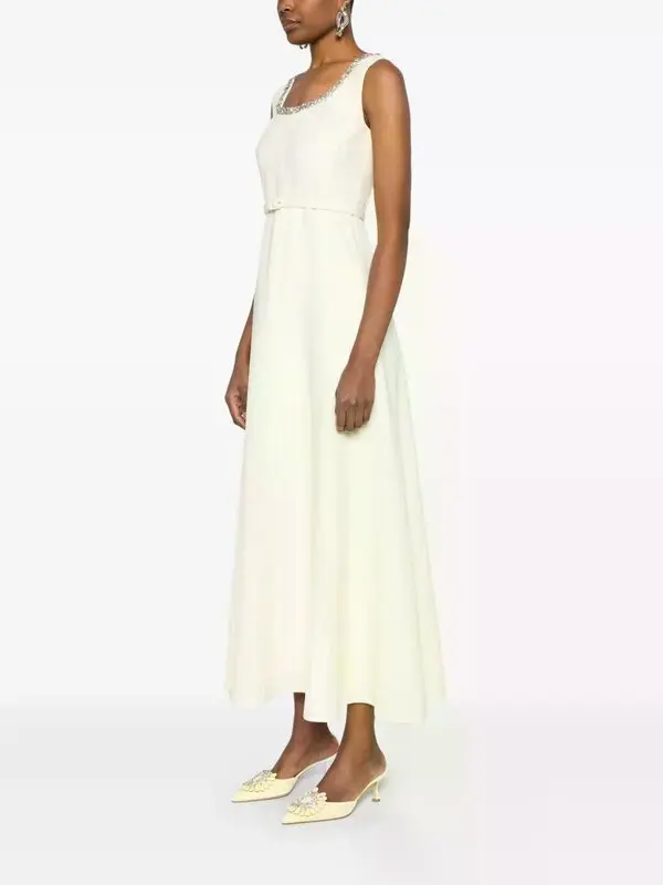 Roland Mouret Embellished Cady Maxi Dress