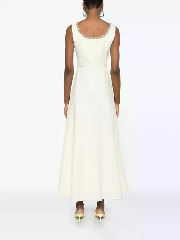 Roland Mouret Embellished Cady Maxi Dress