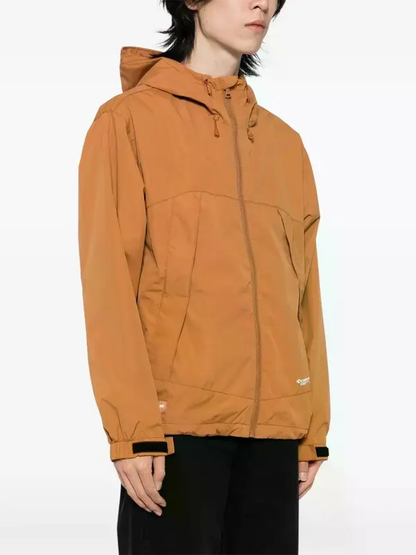 CHOCOOLATE Hooded Zip-up Windbreaker Jacket - Orange