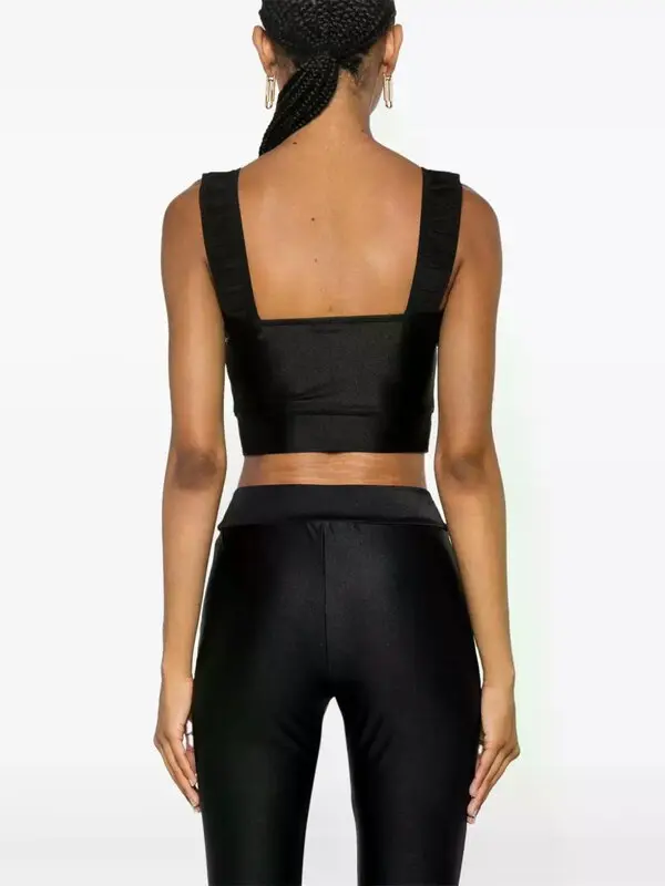 Just Cavalli Logo-straps Crop Top