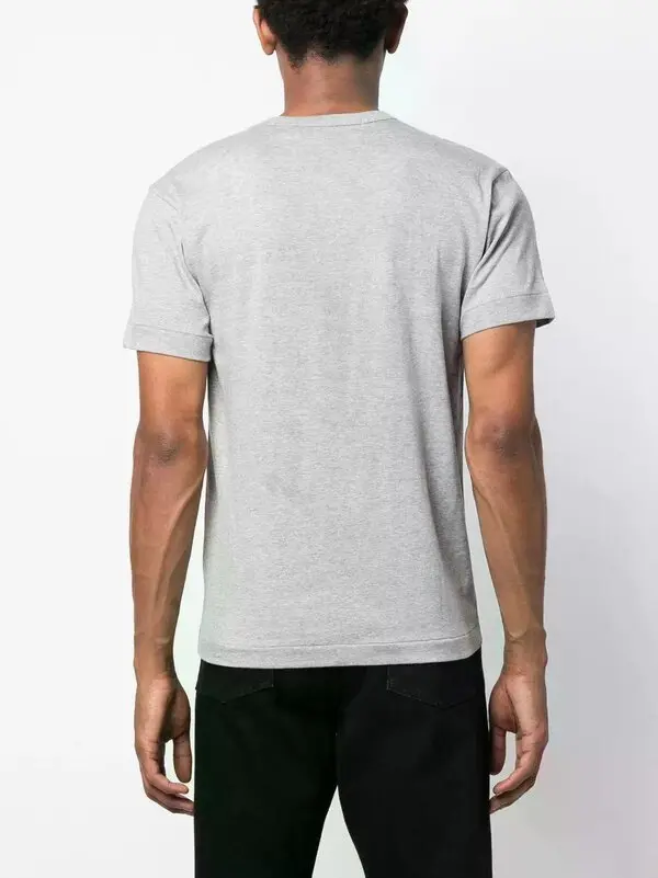 Play Comme Des Garcon Short-sleeve Cotton T-shirt - Grey