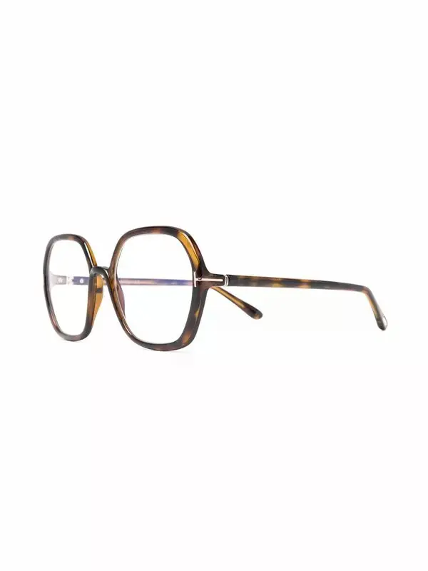 TOM FORD Oversized Round Glasses - Brown