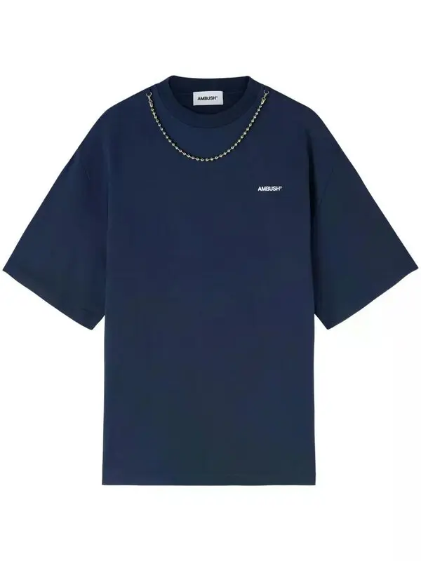 AMBUSH Ball Chain-detail T-shirt - Blue