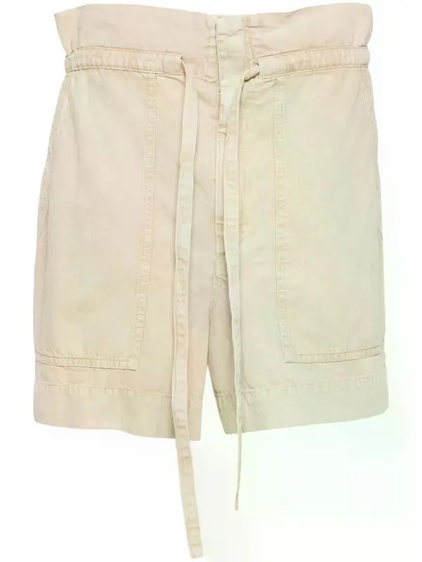 MARANT ETOILE Cotton Drawstring Shorts - Neutrals