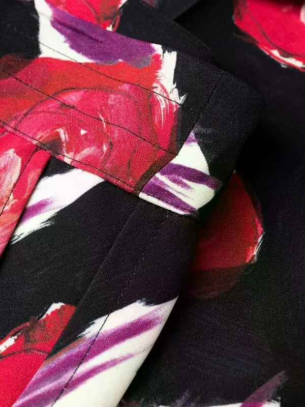 Marni Floral-print Wide-leg Trousers