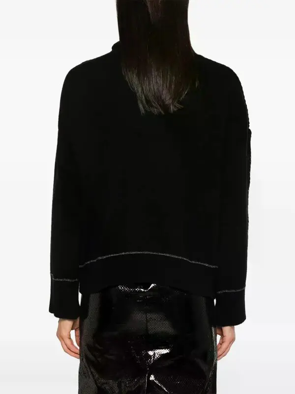 Pinko Vigne Chunky Ribbed Knit Sweater